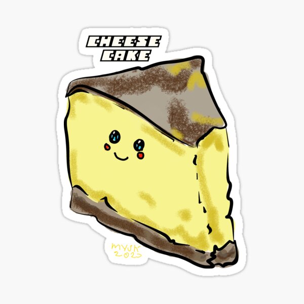 "Cheesecake" Sticker by Mayeska | Redbubble