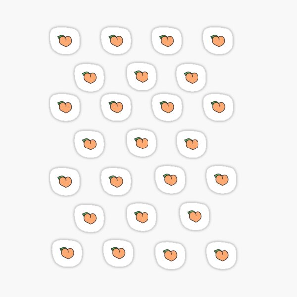 "Peaches Sticker Pack" Sticker for Sale by meherdhillon | Redbubble