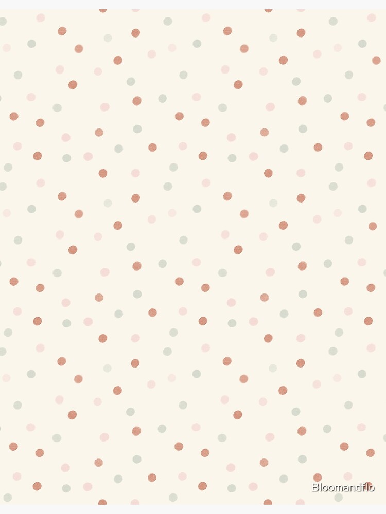 "Spotty Pattern in Earthy Colours" Poster by Bloomandflo | Redbubble
