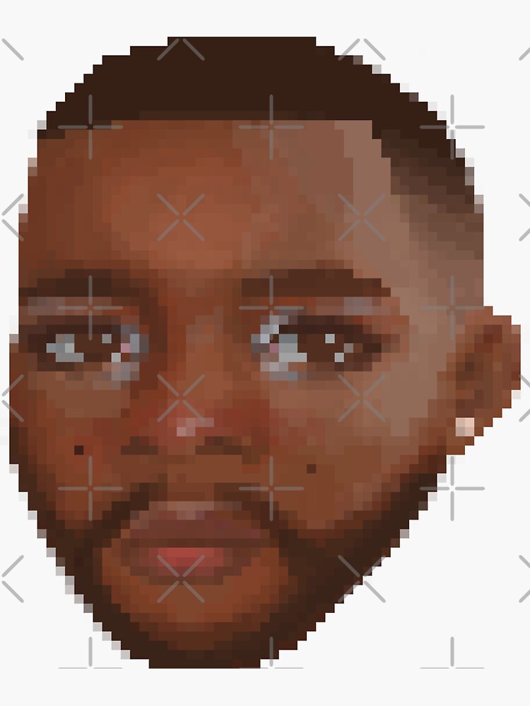 "frank ocean makeup pixel art" Sticker by lianalianaliana | Redbubble