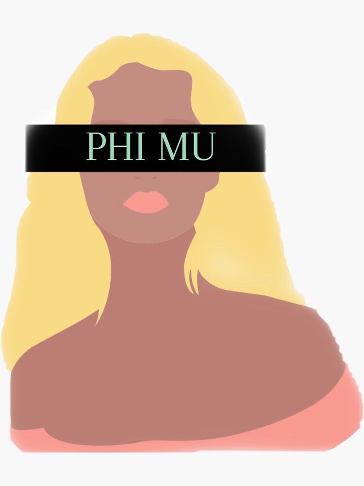 "Phi Mu Sticker" Sticker by karinateix | Redbubble