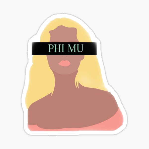 "Phi Mu Sticker" Sticker by karinateix | Redbubble