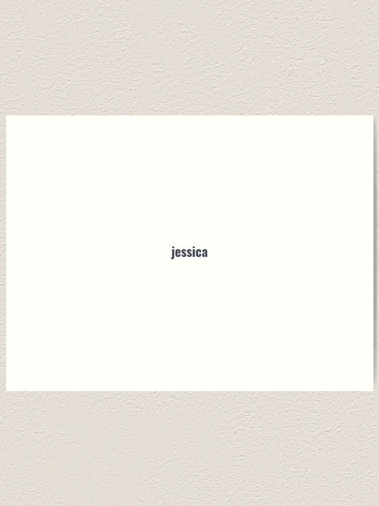 "Jessica logo" Art Print by robscheef | Redbubble