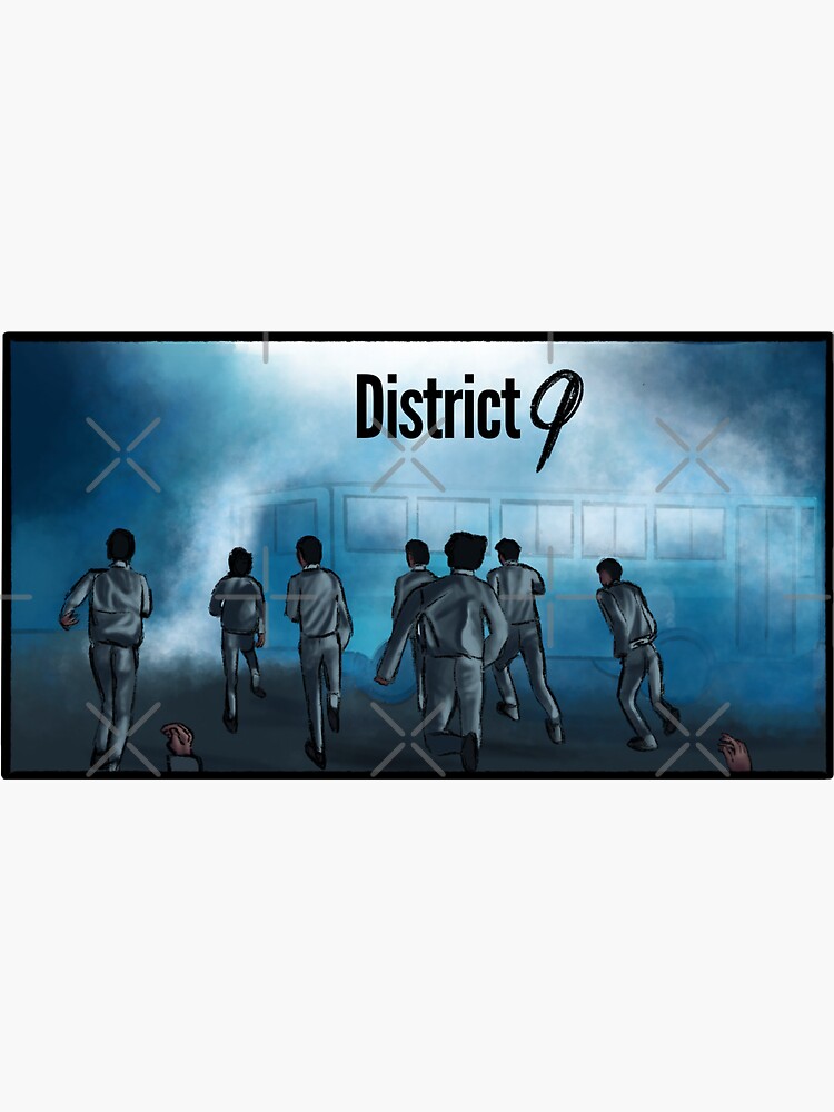 "Stray Kids District 9 illustration " Sticker by karinartistic | Redbubble