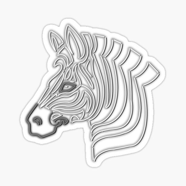 "Neon Zebra" Sticker by ElleHazlett | Redbubble