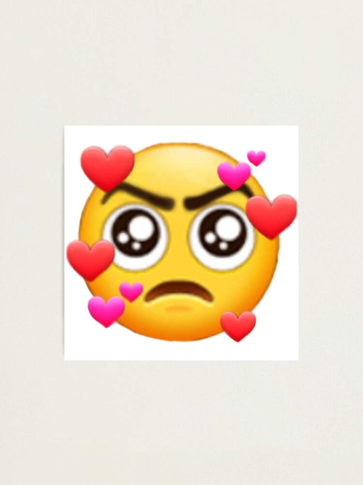 "Angry love emoji" Photographic Print by Nsage16 | Redbubble
