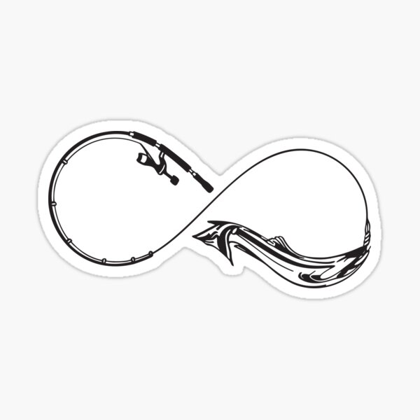 "Angel Fish Infinity Sign" Sticker by Koalas-Fog-Lab | Redbubble
