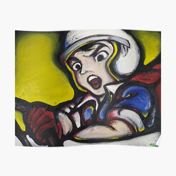 Art & Collectibles Speed Racer 16x20 acrylic painting Acrylic etna.com.pe