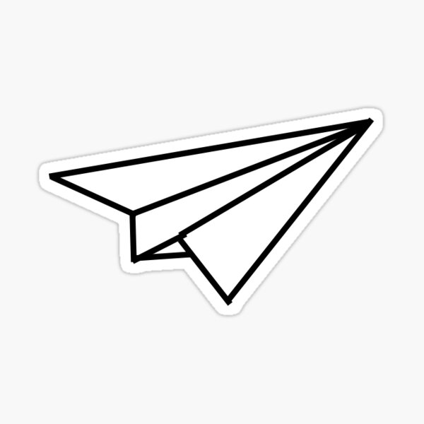 "paper airplane" Sticker for Sale by ellabaldwin01 | Redbubble