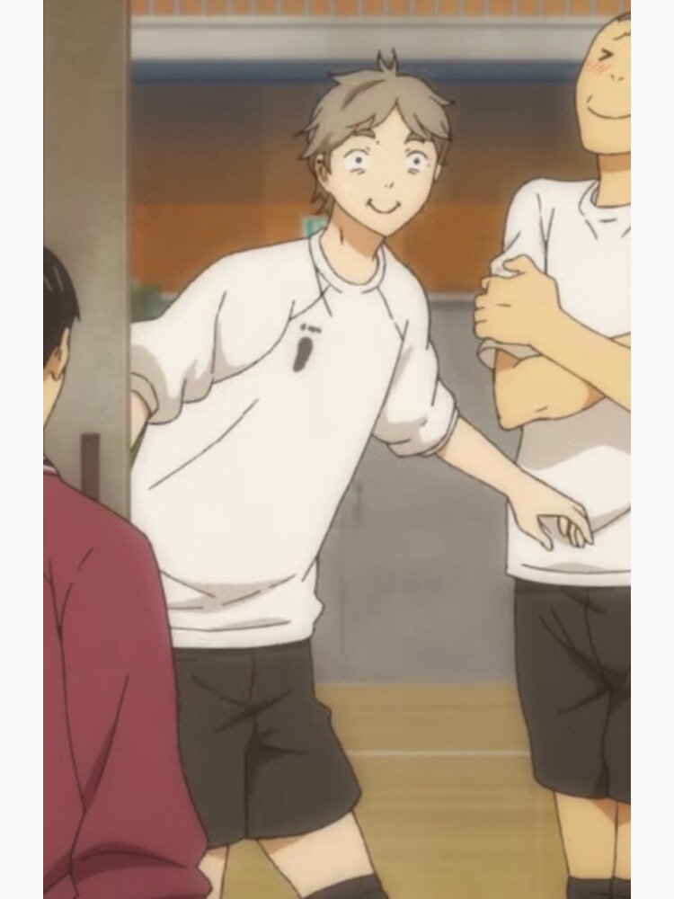 "Haikyuu Sugawara Derp" Sticker by michelledhunter | Redbubble