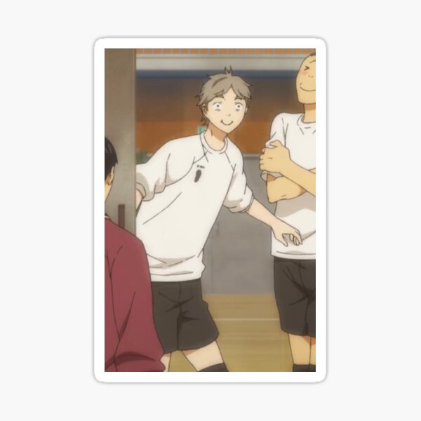 "Haikyuu Sugawara Derp" Sticker by michelledhunter | Redbubble