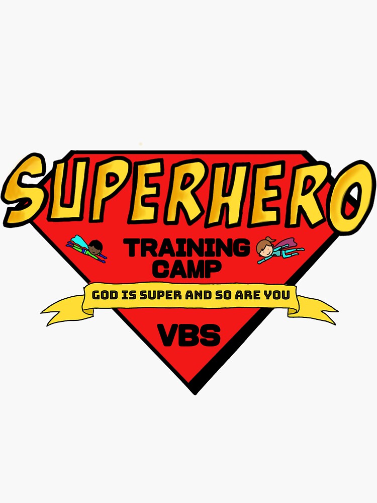 "Superhero VBS" Sticker for Sale by Miriambickmore | Redbubble