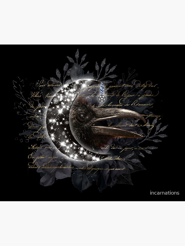 "Raven Moon" Sticker by incarnations | Redbubble