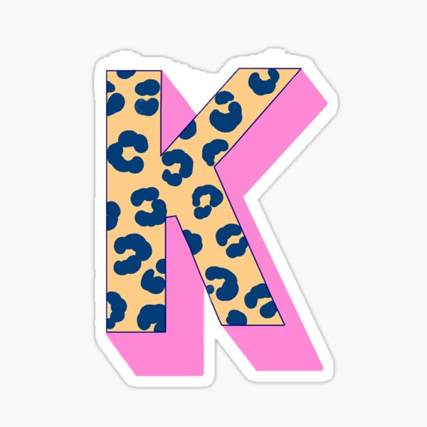 "Printed letter K" Sticker for Sale by LucyNorenbergg | Redbubble