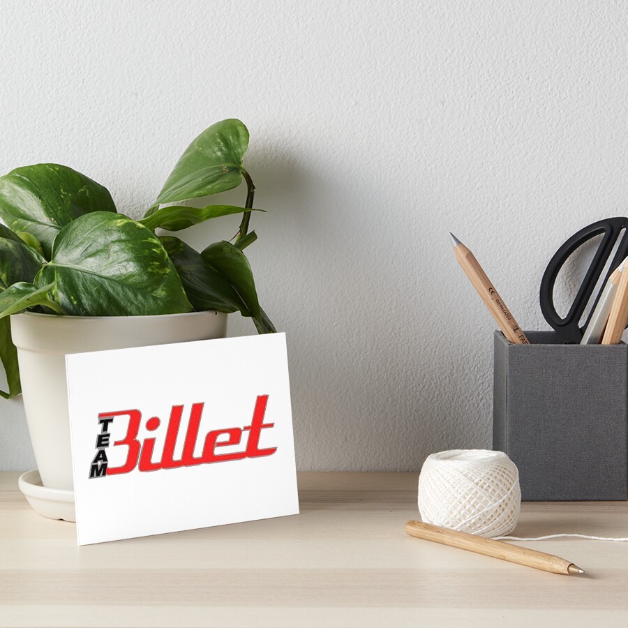 "Team Billet Black & Red Logo" Art Board Print by Teesigned | Redbubble