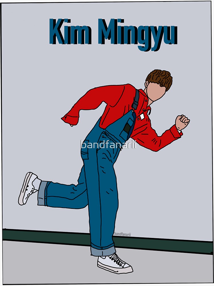 "Kim Mingyu" Sticker by bandfanarii | Redbubble