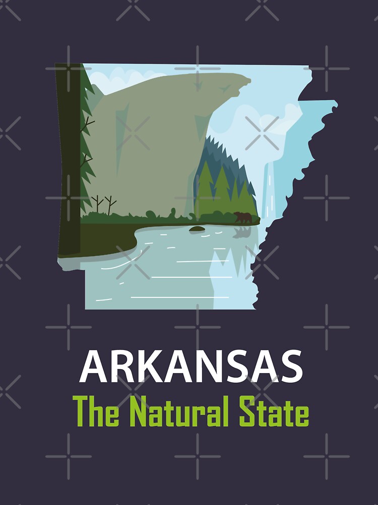 "Arkansas - The Natural State - Bumper Sticker" T-shirt by d1mology ...