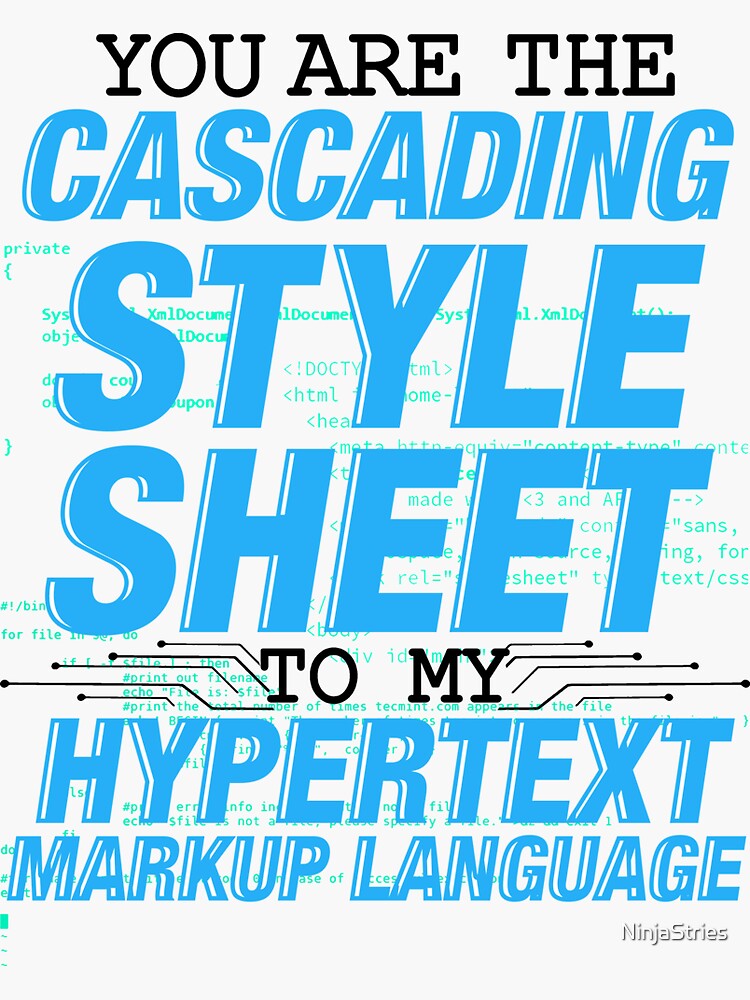 Pegatina «Hoja de estilo en cascada al lenguaje de marcado de ...