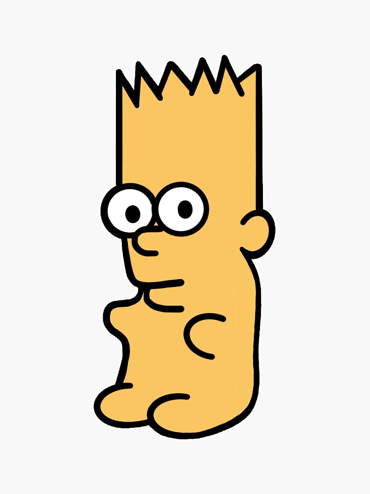 "gummy bart" Sticker for Sale by maddyniedbala | Redbubble