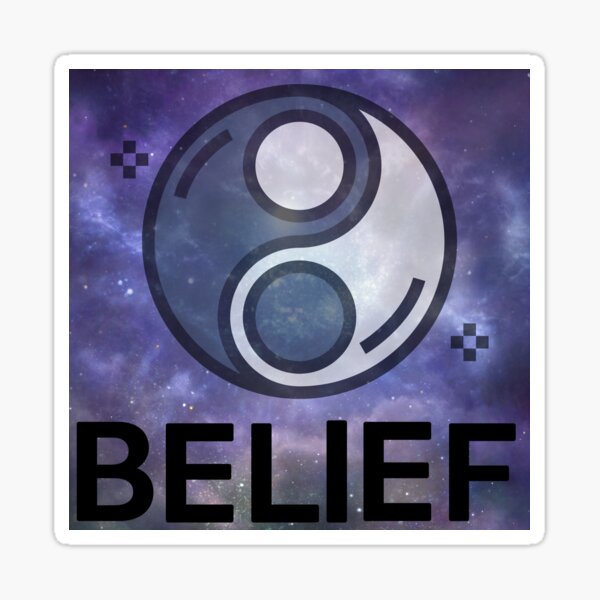 "Belief" Sticker for Sale by bubblediva | Redbubble