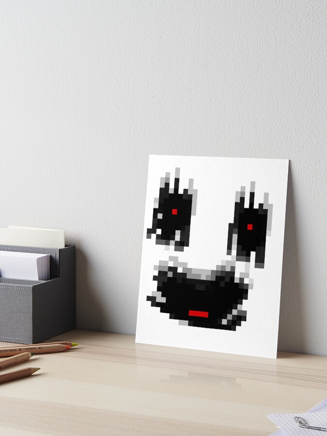 "Pixel Horror Face" Art Board Print for Sale by Trigger3Strikes | Redbubble