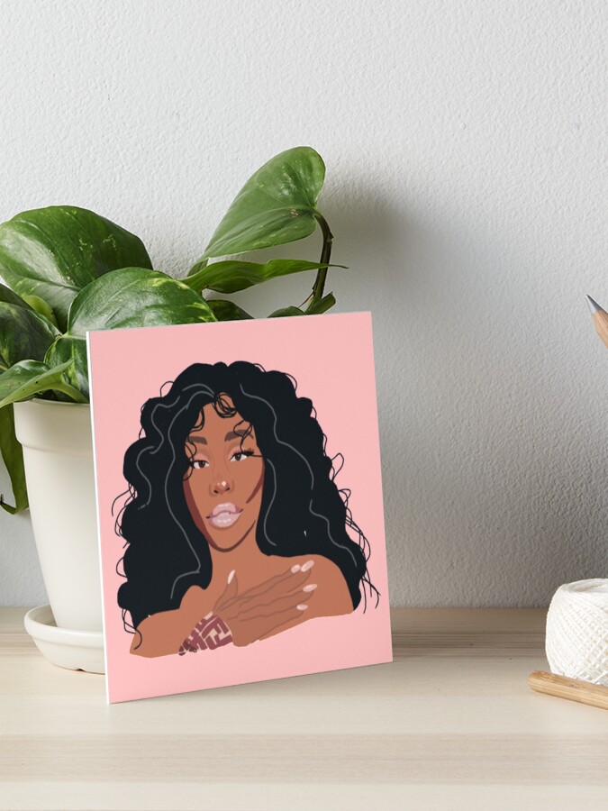 "sza portrait" Art Board Print for Sale by elizastreet | Redbubble
