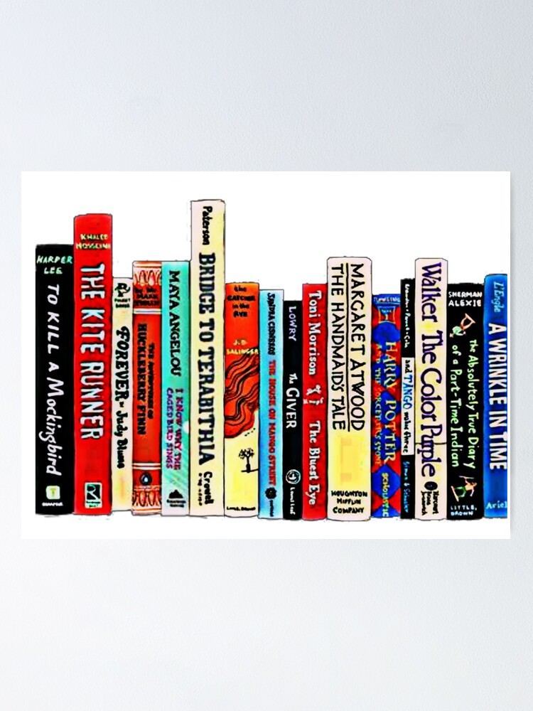 "Banned Books" Poster for Sale by funhousejen | Redbubble