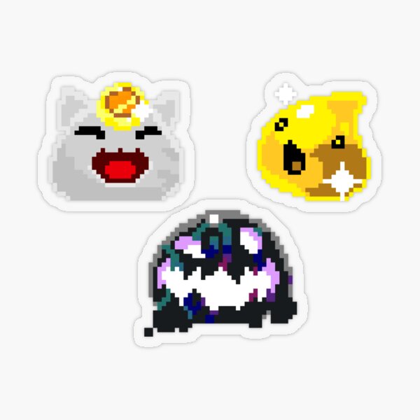 "8-bit slime pack 3 - rare, hostile" Sticker for Sale by -phobox ...