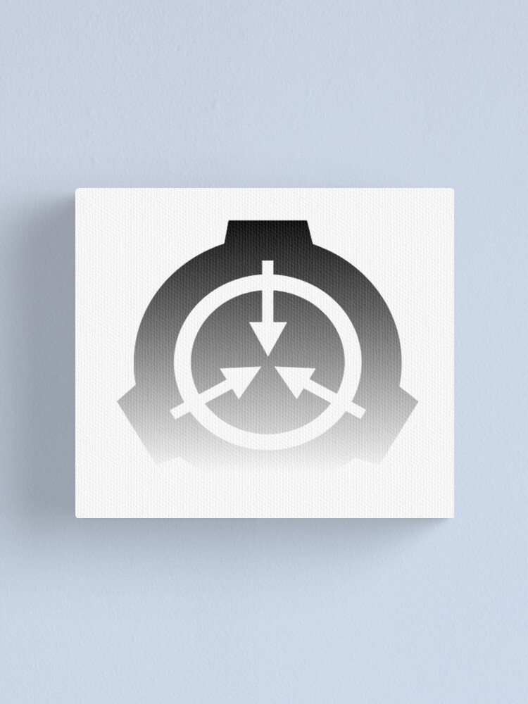 "SCP Symbol (Black To White Gradient)" Canvas Print for Sale by Omnavis ...