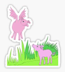 Flying Pig: Stickers | Redbubble