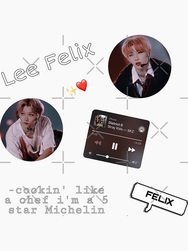 "Lee Felix Sticker Set" Sticker for Sale by Meah-Liv | Redbubble