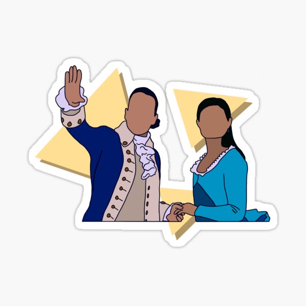 "Alexander Hamilton and Eliza Groovy" Sticker for Sale by halistull ...