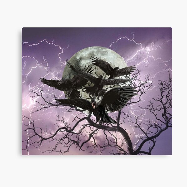 Murder Of Crows Canvas Prints | Redbubble