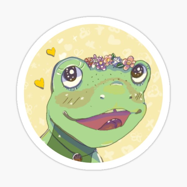 "Cottage Core Frog" Sticker for Sale by sunelikestodraw | Redbubble