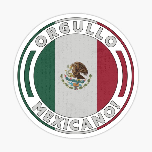 "Mexican pride (orgullo mexicano) Flag Logo" Sticker for Sale by ...