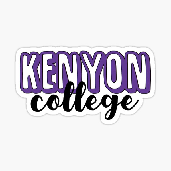 "kenyon sticker" Sticker for Sale by megangarazin | Redbubble