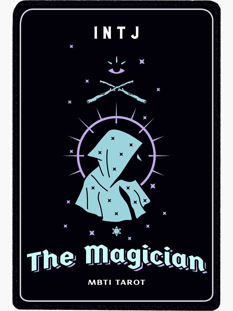 "MBTI Tarot Card: INTJ - The Magician" Sticker for Sale by ...