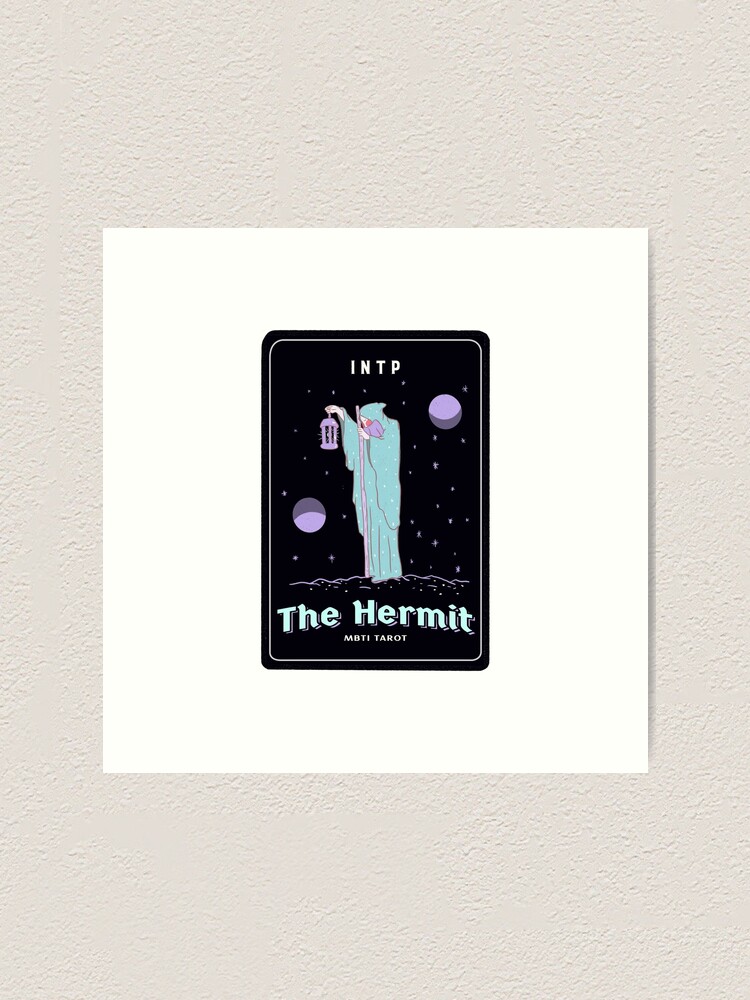 "MBTI Tarot Card: INTP - The Hermit" Art Print by JustMyTypeMBTI ...
