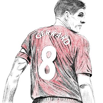 "Liverpool Steven Gerrard Sketch (Red Variant)" iPad Case & Skin for ...