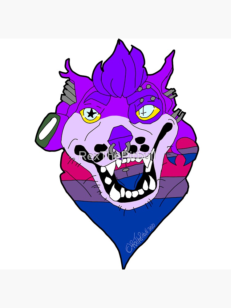 "Bisexual pride Rex" Sticker for Sale by RexThePitbull | Redbubble