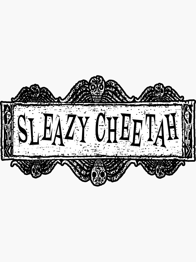 "Sleazy Cheetah Juice" Sticker for Sale by CodyRatztail | Redbubble
