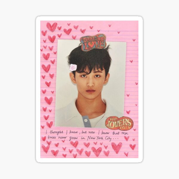 "NCT MARK NOTEBOOK" Sticker by cowgirlbopbe | Redbubble
