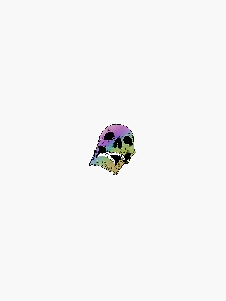 "Rainbow Skull" Sticker by barkemeyer13 | Redbubble