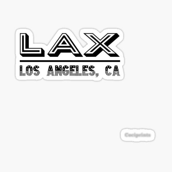 "lax los angeles" Sticker by Ceci-Designs | Redbubble