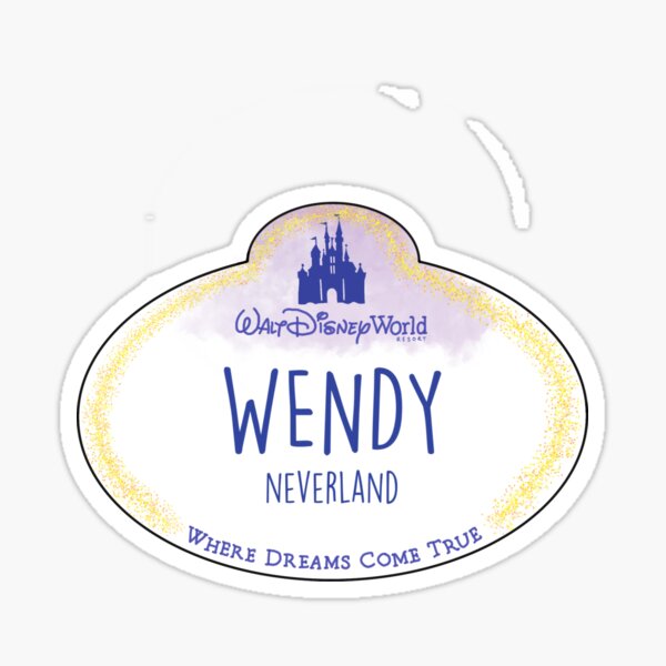 "cast member wendy" Sticker for Sale by lazy-savage | Redbubble