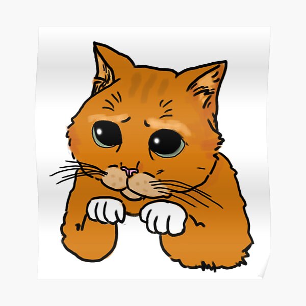 "shrek kitty" Poster by choripansito | Redbubble