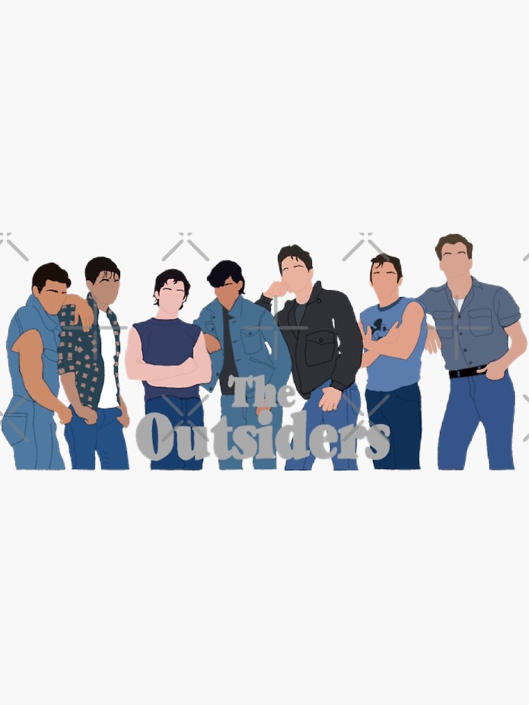 "The Outsiders" Sticker for Sale by martav99 | Redbubble