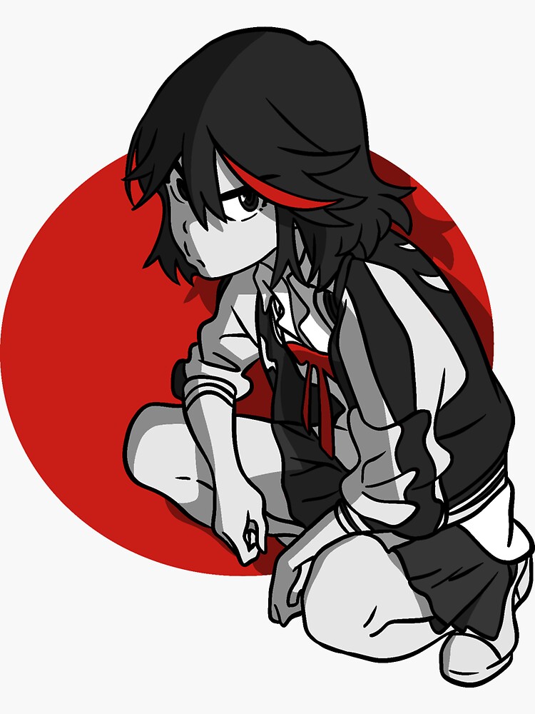 "Ryuko Matoi - Kill la Kill" Sticker for Sale by AmunAkta | Redbubble
