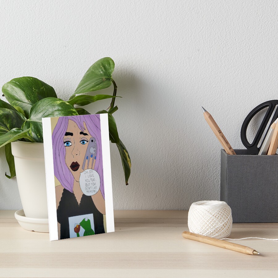 "Roy Lichtenstein Pop Art Meme Painting" Art Board Print by BritW1509 ...