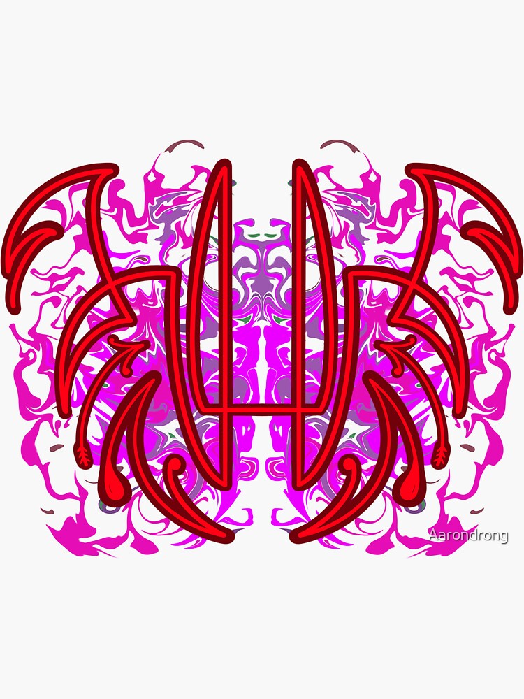 "Groovy Fat Pinstripes On Trippy Background" Sticker for Sale by ...